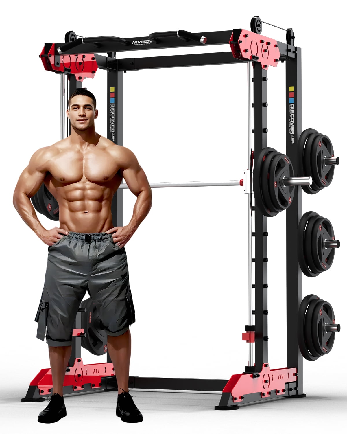 HARISON Power Cage - Multi-Function Squat Rack for Home Gym - Walmart.com