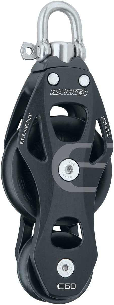 HARKEN Premium Sailing 60mm Element Fiddle Swivel Boat Block, Part 6262 ...