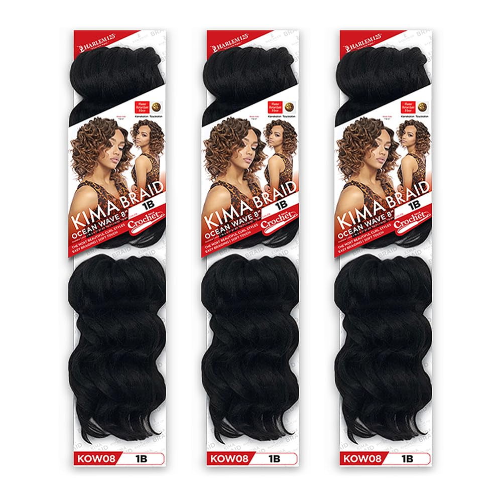 HARLEM 125 Kanekalon Toyokalon Kima Braid 2X OCEAN WAVE 8" (3-Pack, 613 Bright Blonde) - Walmart.com