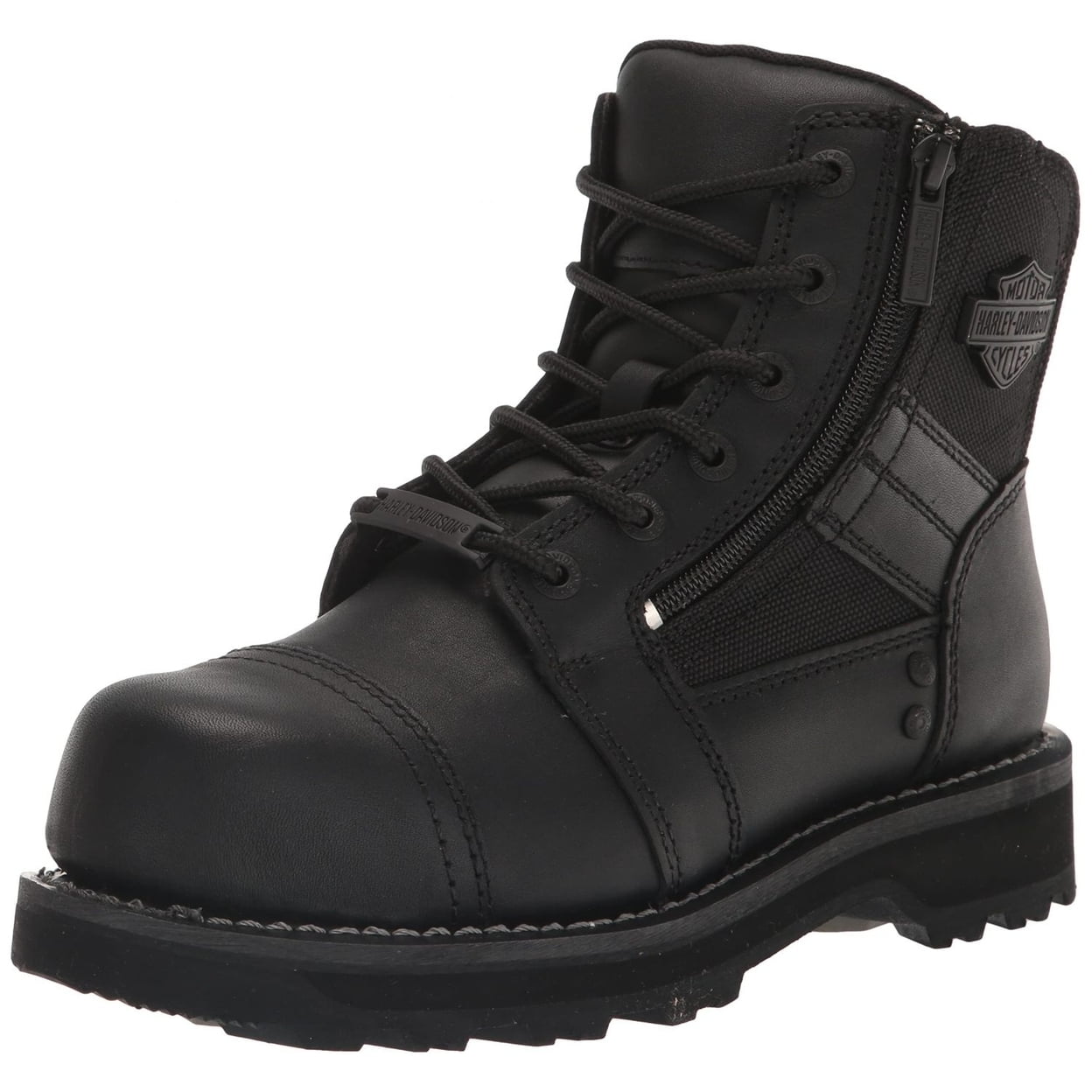 HARLEY-DAVIDSON FOOTWEAR Mens Biker Moto Boot Motorcycle BLACK ...