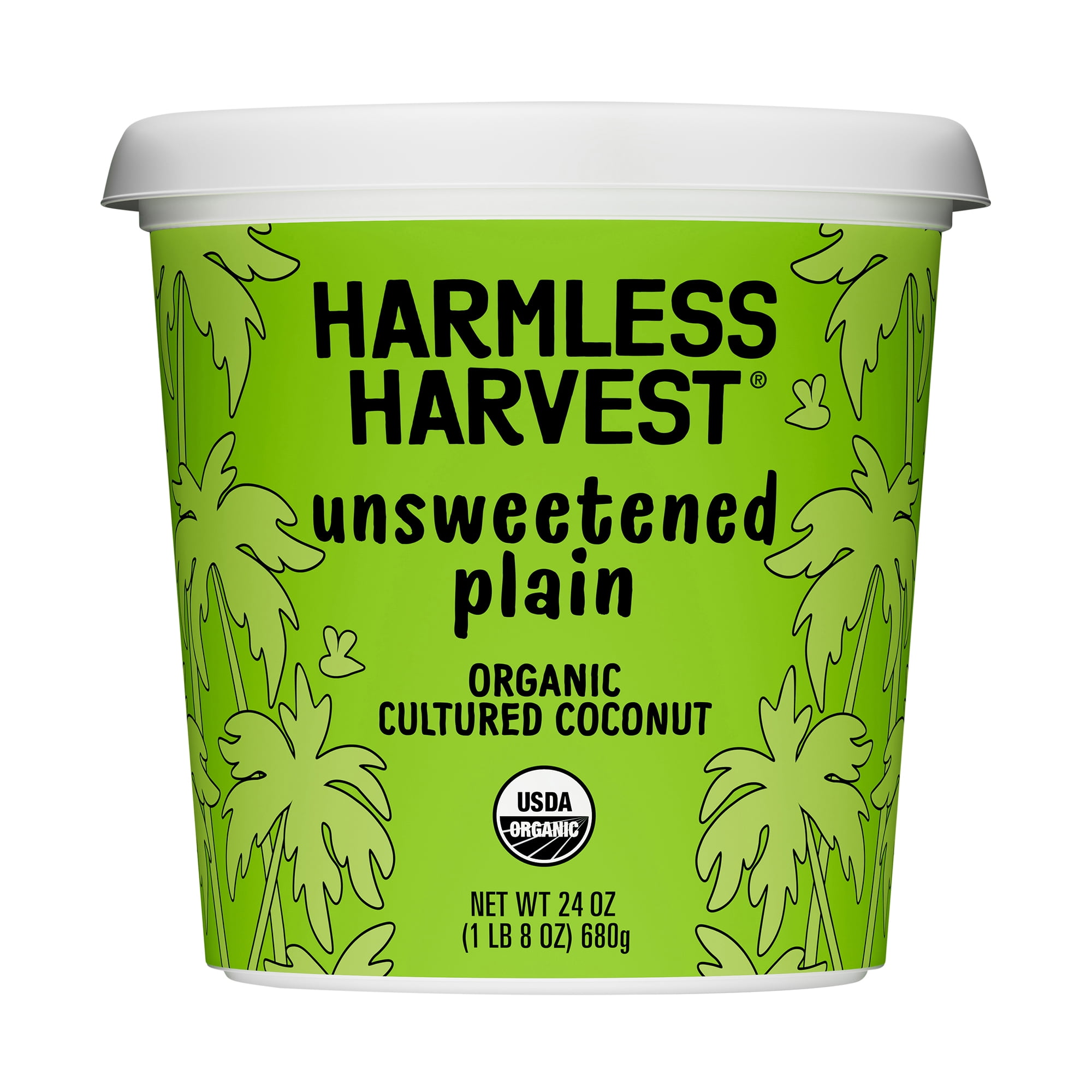 Harmless Harvest Organic Coconut Yogurt, Dairy Free, Plain, Unsweetend ...