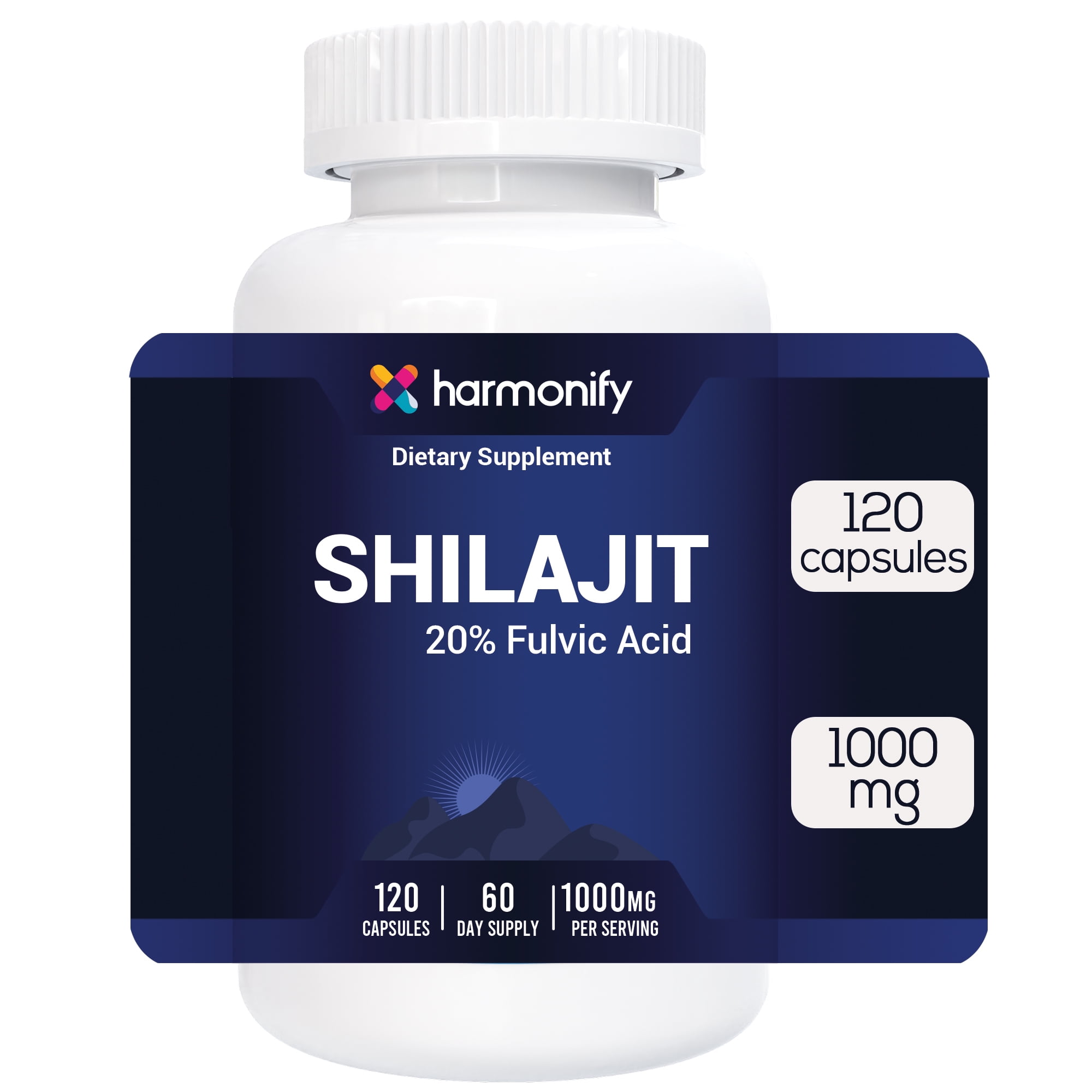 HARMONIFY Shilajit Capsules 2000mg – Pure Himalayan Mineral Supplement ...