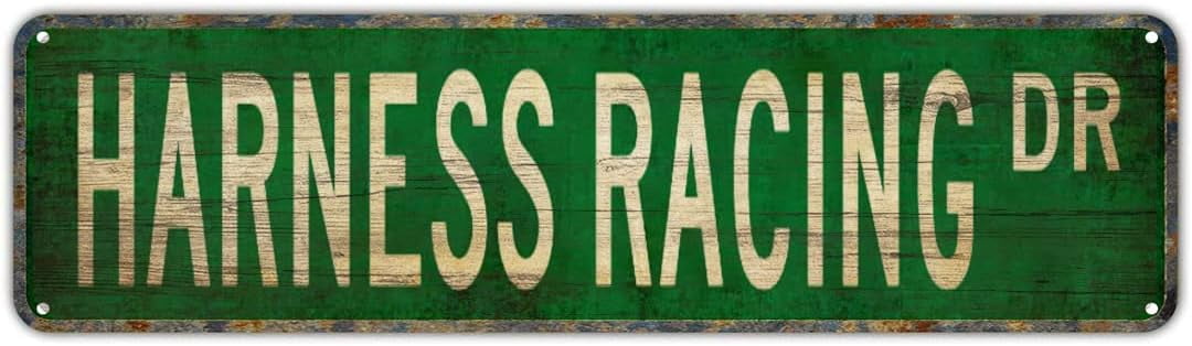 HARNESS RACING DR Vintage Signs Retro Tin Signs Art Plaque Aluminum ...