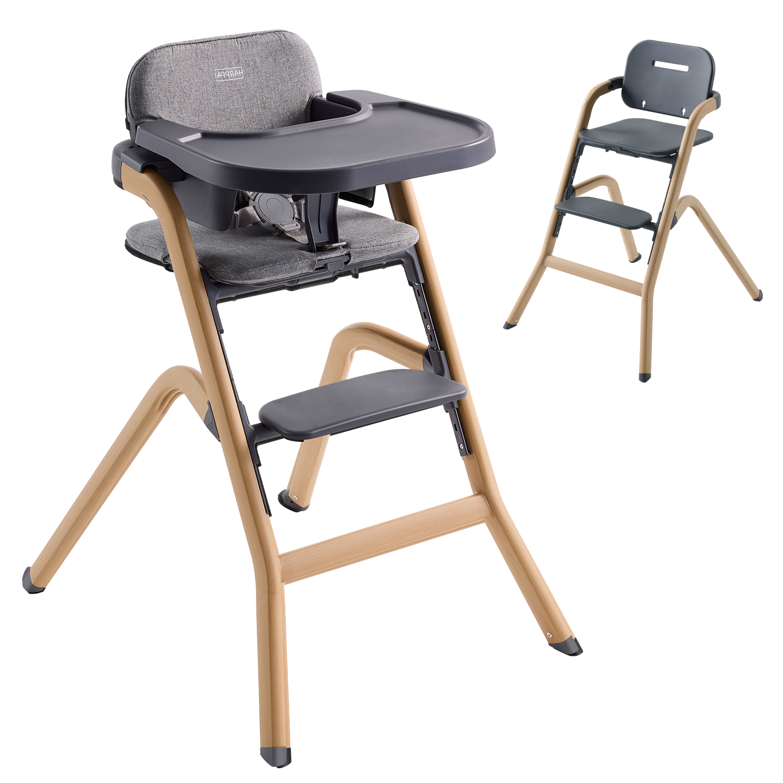 TruBliss Turn-A-Tot High Chair, Grey Taupe - Walmart.com
