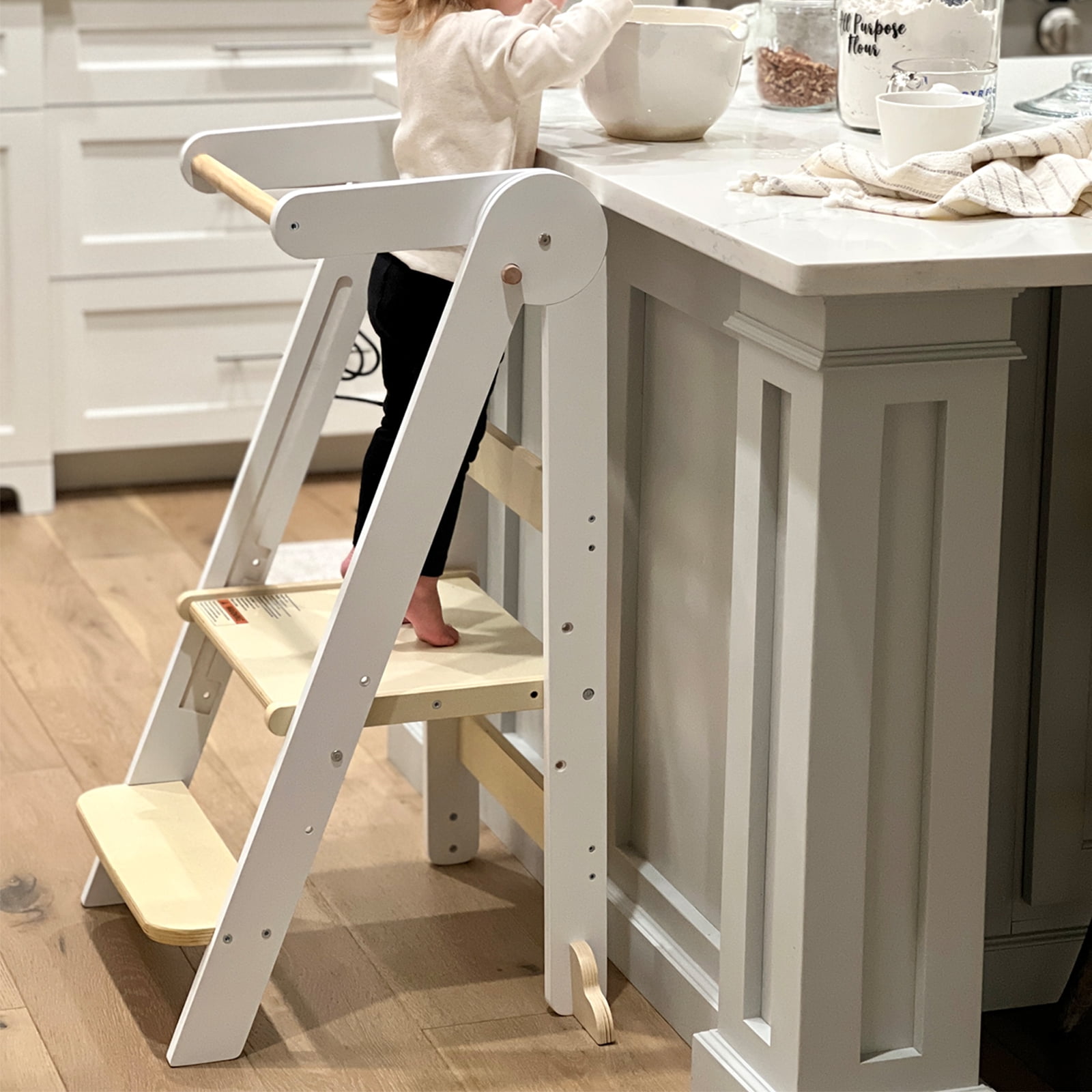 CORE PACIFIC Kitchen Buddy 2-in-1 Stool for Ages 1-3 safe up to 100 lbs ...