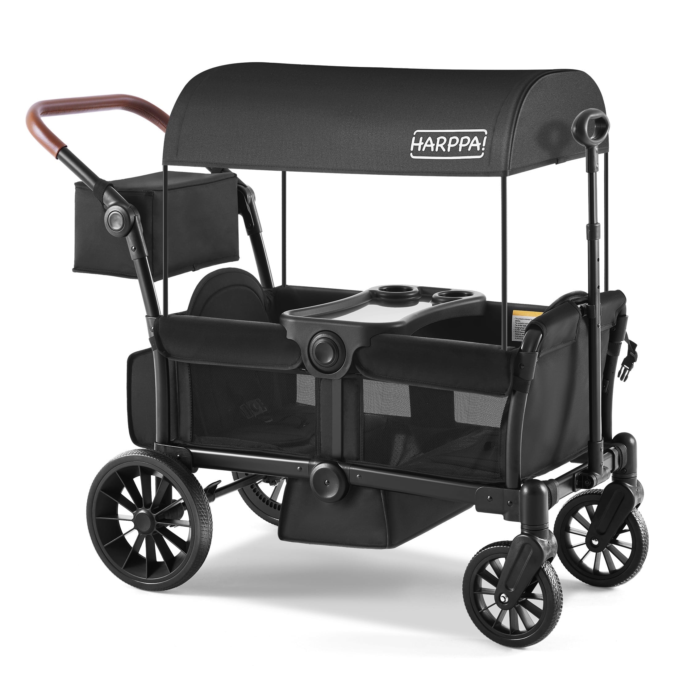 HARPPA Collapsible Wagon Stroller, 2 Seats, All-Terrain, Canopy ...