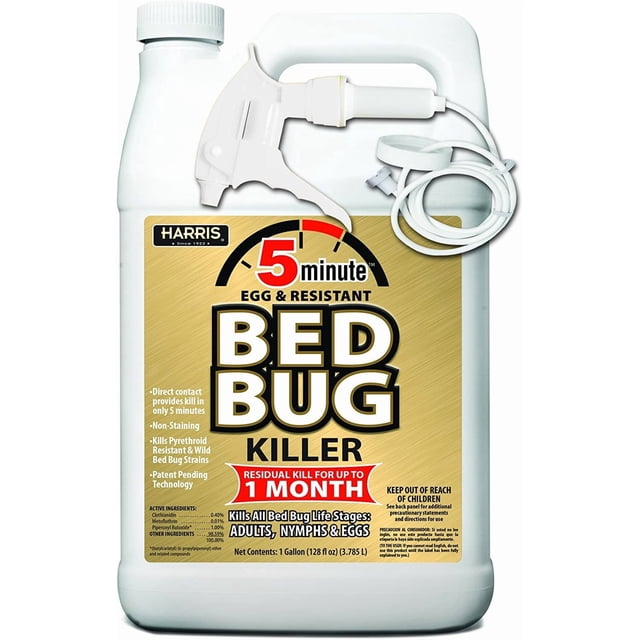 Harris Bed Bug Killer Spray, Odorless, Non-Staining - 5 Minute Action ...