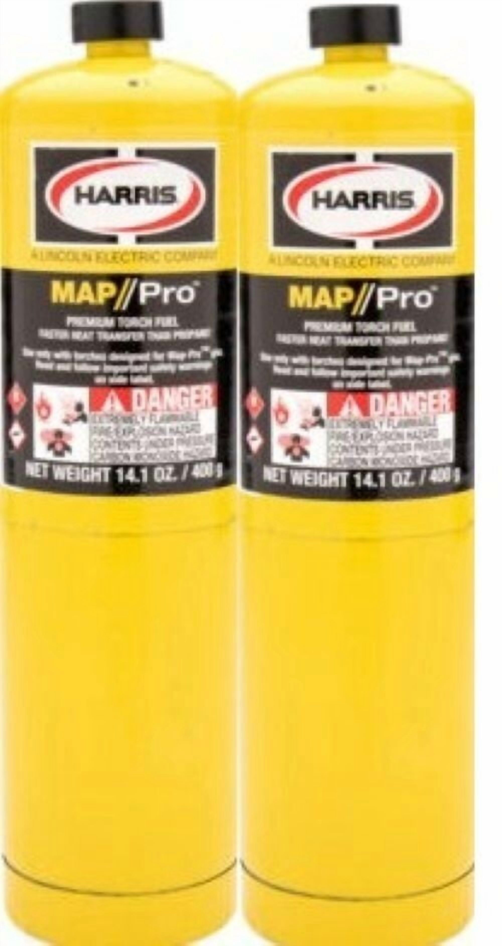 HARRIS ( Bernzomatic ) MAP-Pro Gas Torch Style Cylinder 14.1 oz - Pack ...