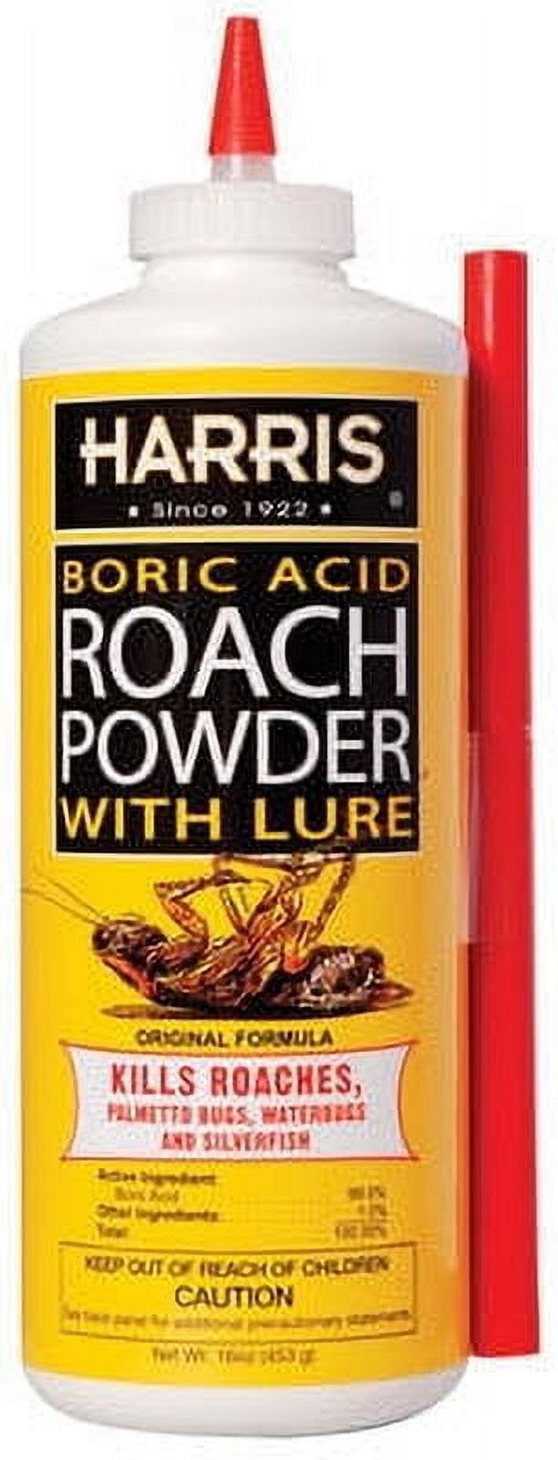 HARRIS Boric Acid Roach, Cockroaches and Silverfish Killer Powder with ...