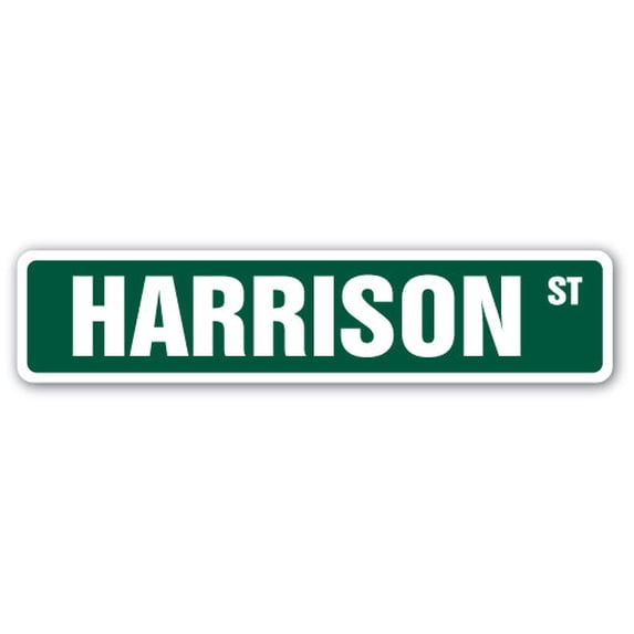 HARRISON Street Sign Childrens Name Room Sign | Indoor/Outdoor | 36 ...