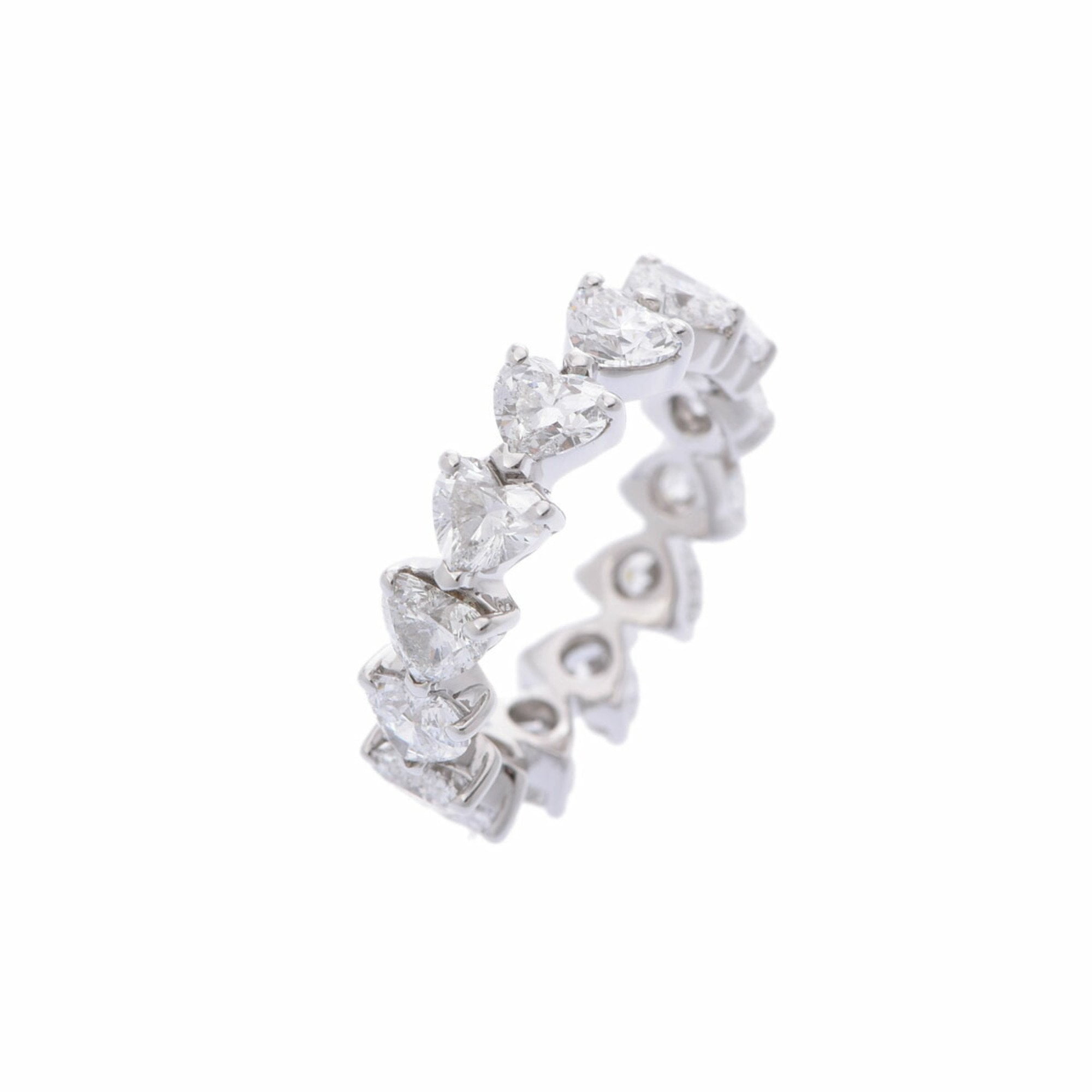 Pre-Owned HARRY WINSTON Harry Winston Long Set Ring Diamond Heart Shape ...