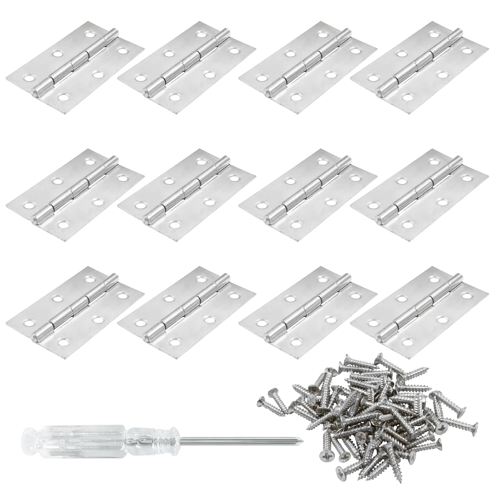 HARSKIYER 12 Pack 3 Inch Door Hinges, Heavy Duty 304 Stainless Steel ...