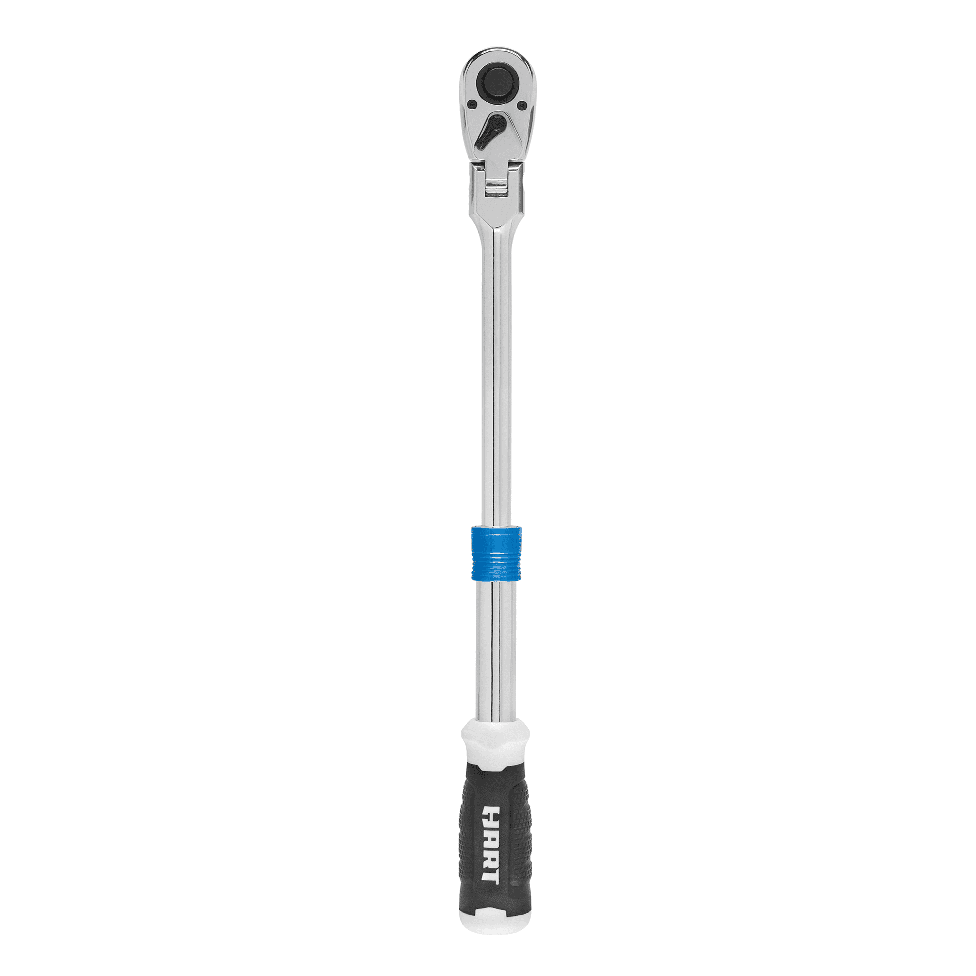 HART 1/2-inch Drive Extendable Ratchet with Flexible Head, Full Chrome ...