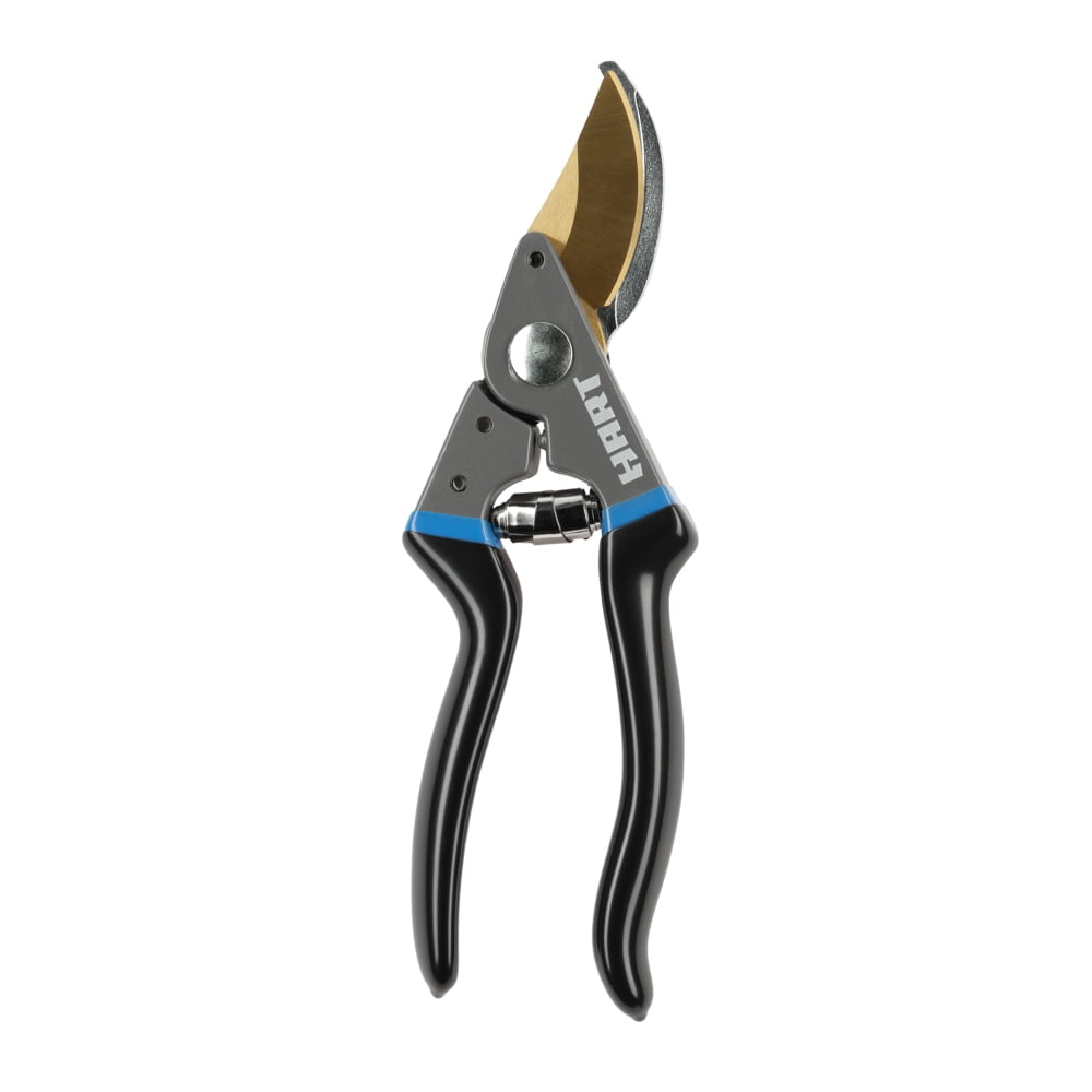 HART 1-inch Bypass Hand Pruner with Aluminum Handle and Titanium Coated ...