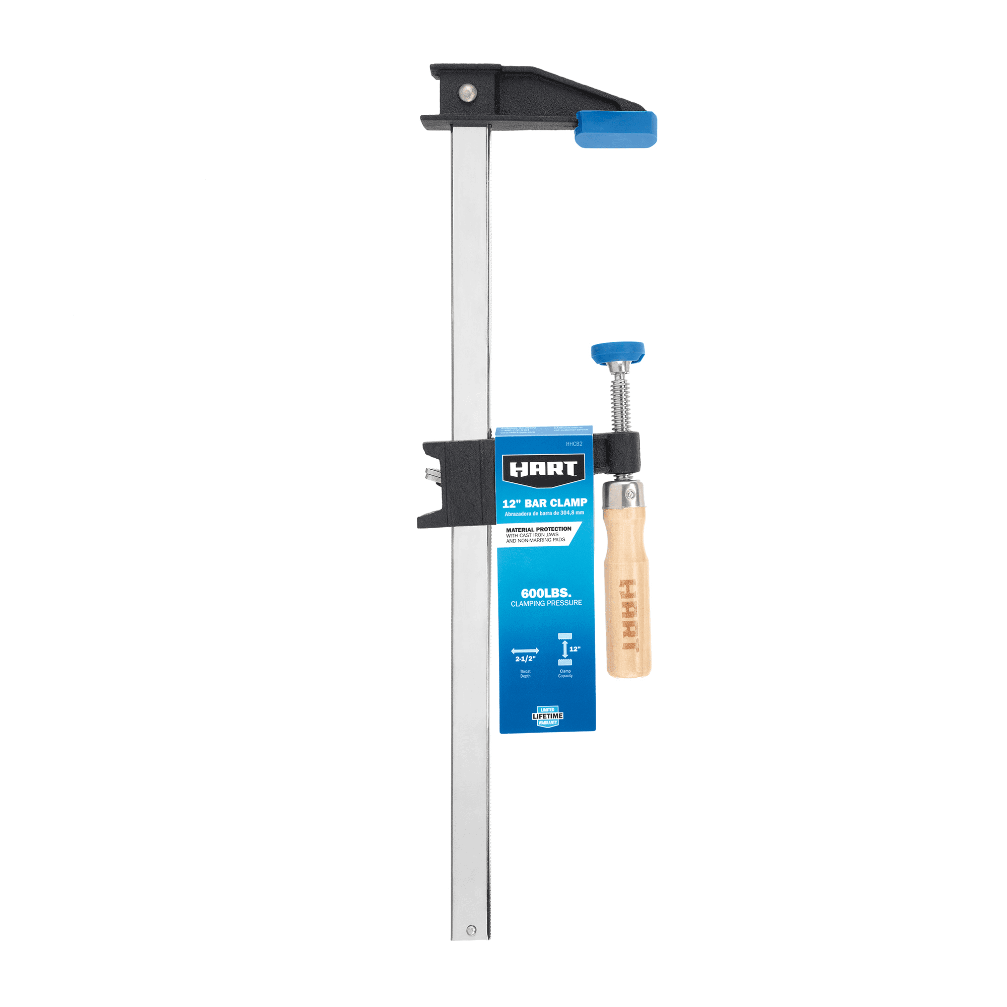 HART 12-inch Bar Clamp, Nickel-Plated Bar - Walmart.com