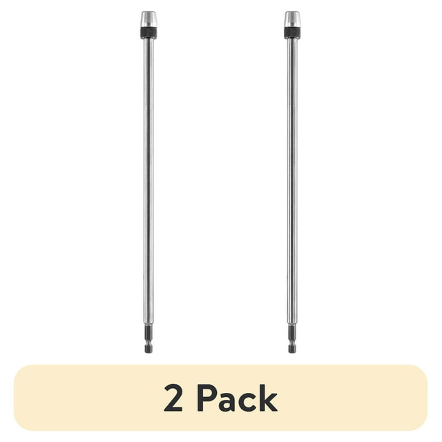 (2 pack) HART 12-inch Hex Shank Quick Change Drill Bit Extension ...