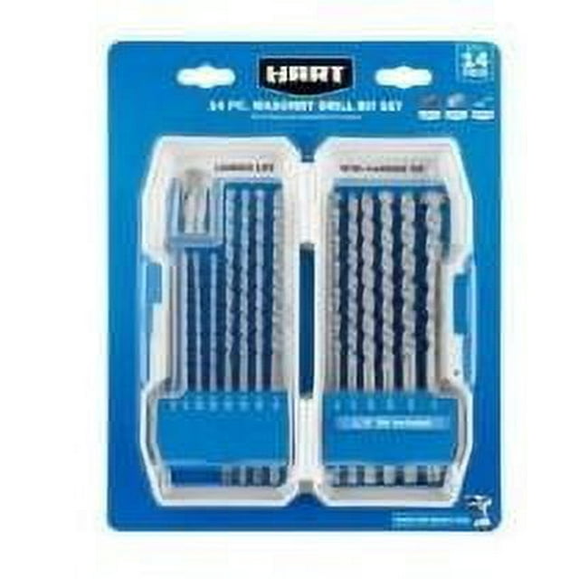 HART 14-Piece Masonry Drill Bit Set - Walmart.com