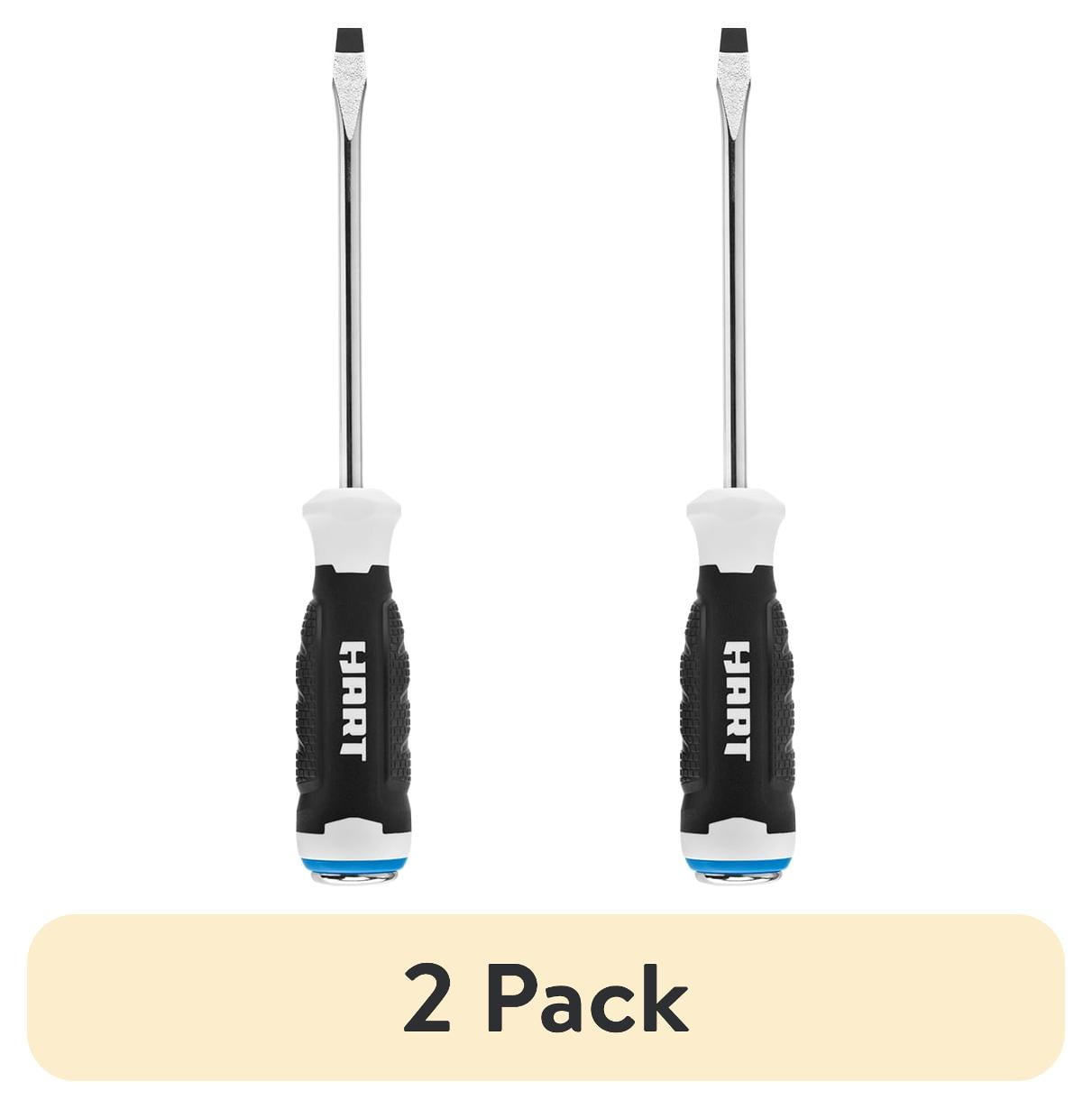 (2 pack) HART 2-Piece Demo Screwdriver Set, Phillips and Slotted ...