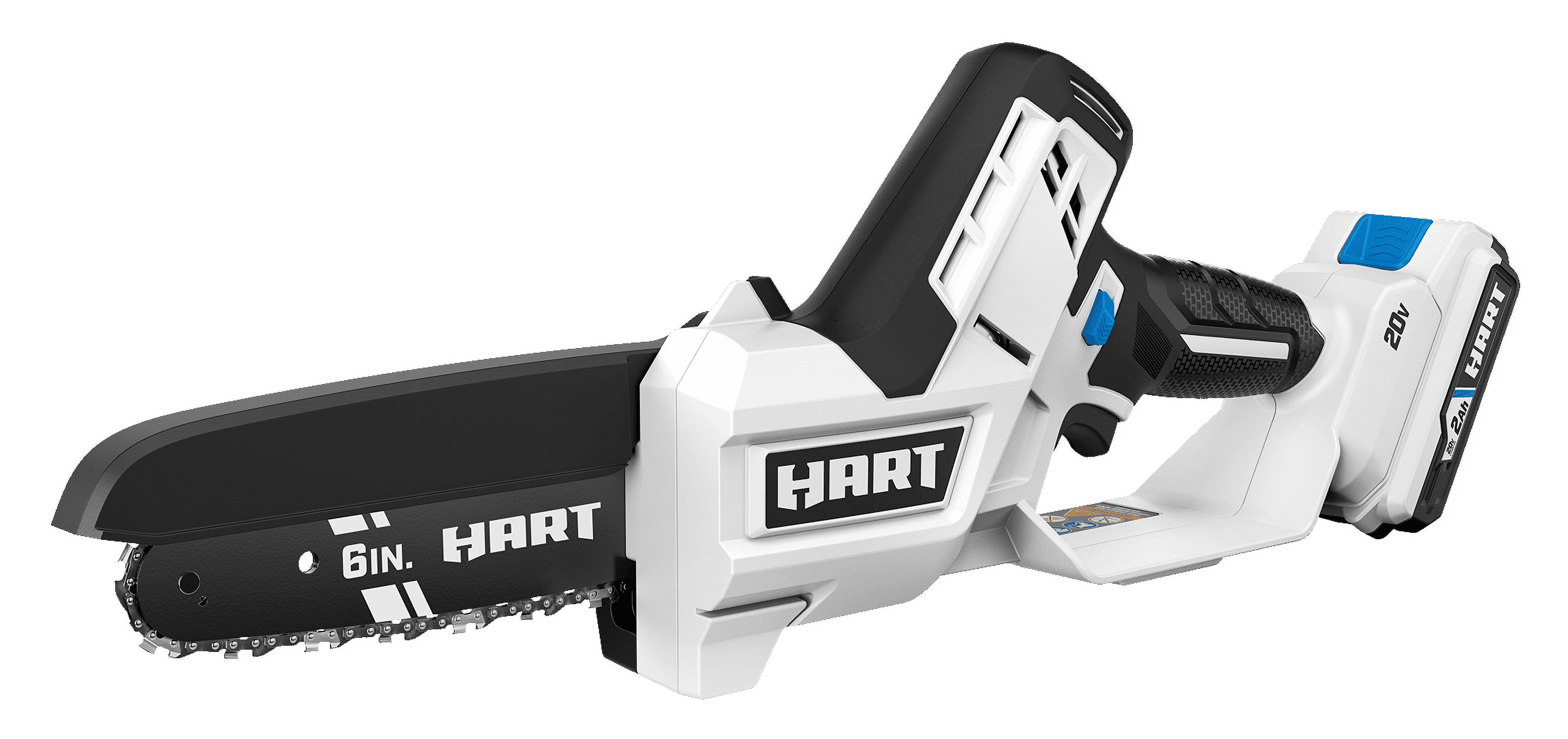 HART 20-Volt 12-Inch Cordless Chainsaw (1) 20-Volt 4.0Ah Lithium-Ion ...