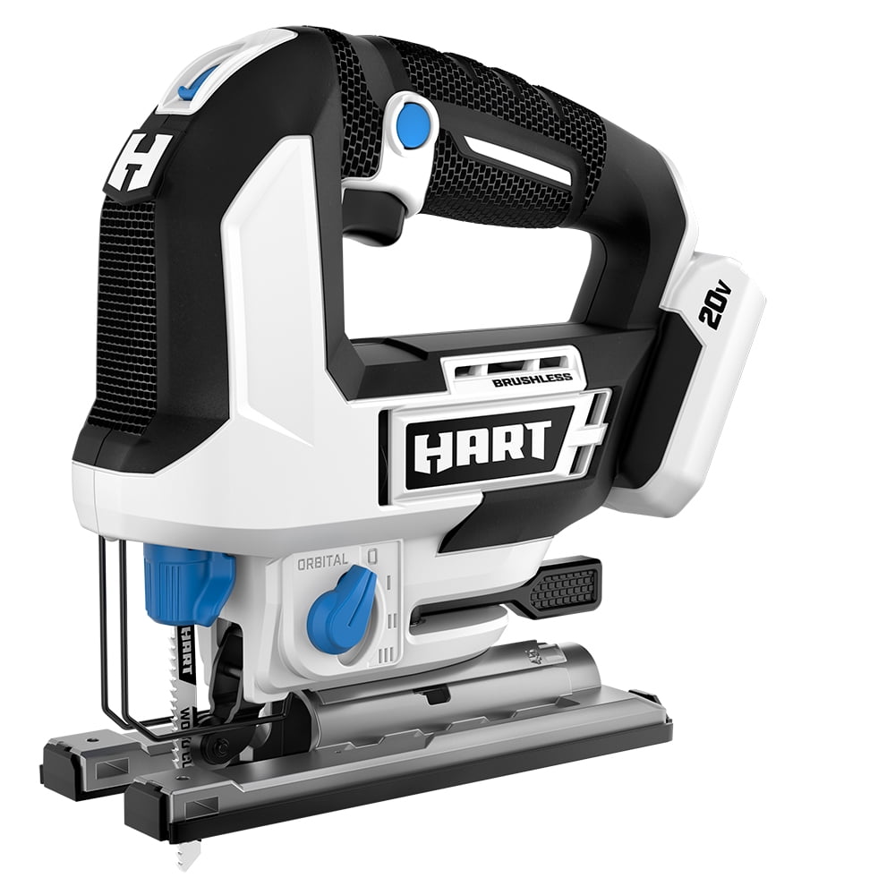HART 20-Volt Brushless Orbital Jigsaw and Angle Grinder Bundle (Battery ...