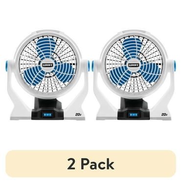 HART 20-Volt 2-Pack 4Ah and Charger Starter Kit and 7.5-inch Fan Bundle ...