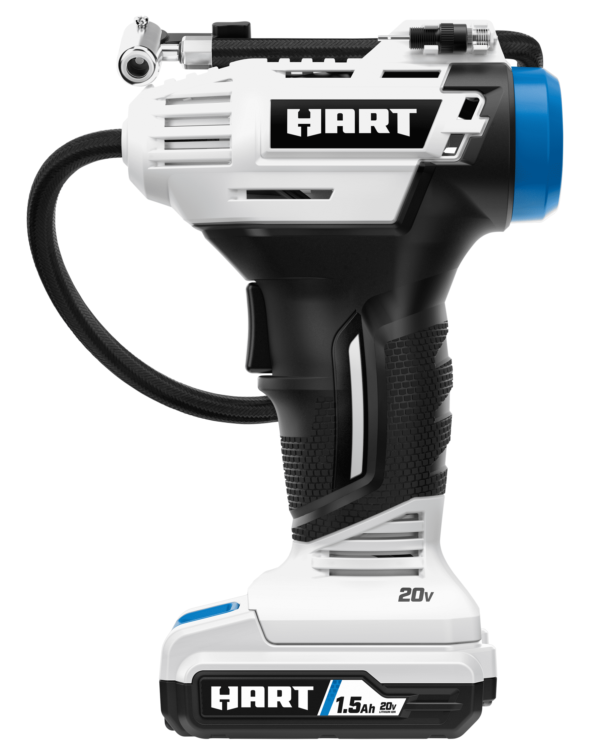 HART 20-Volt Cordless Inflator with 20-inch Hose (Battery Not Included ...