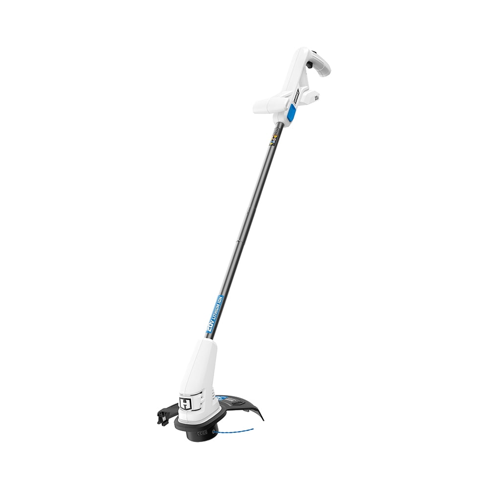 HART 20V 13" Battery Powered Push Walk-Behind Mower with 10" String ...