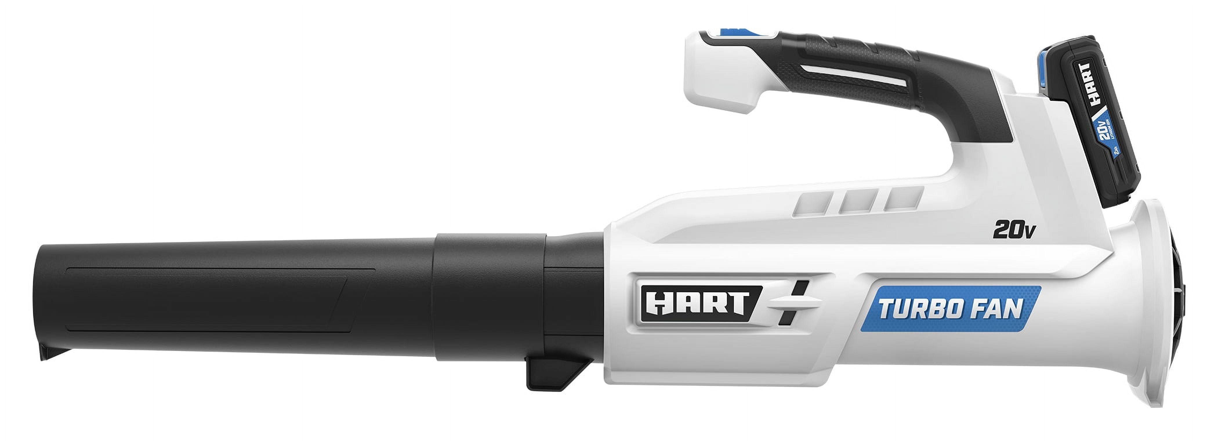 HART 20V 250 CFM Axial Blower Kit, Cordless Leaf Tool for Lawn & Yard ...