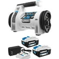 HART 20V Dual Function Inflator with 2-Pack 4AH Battery Kit Bundle ...