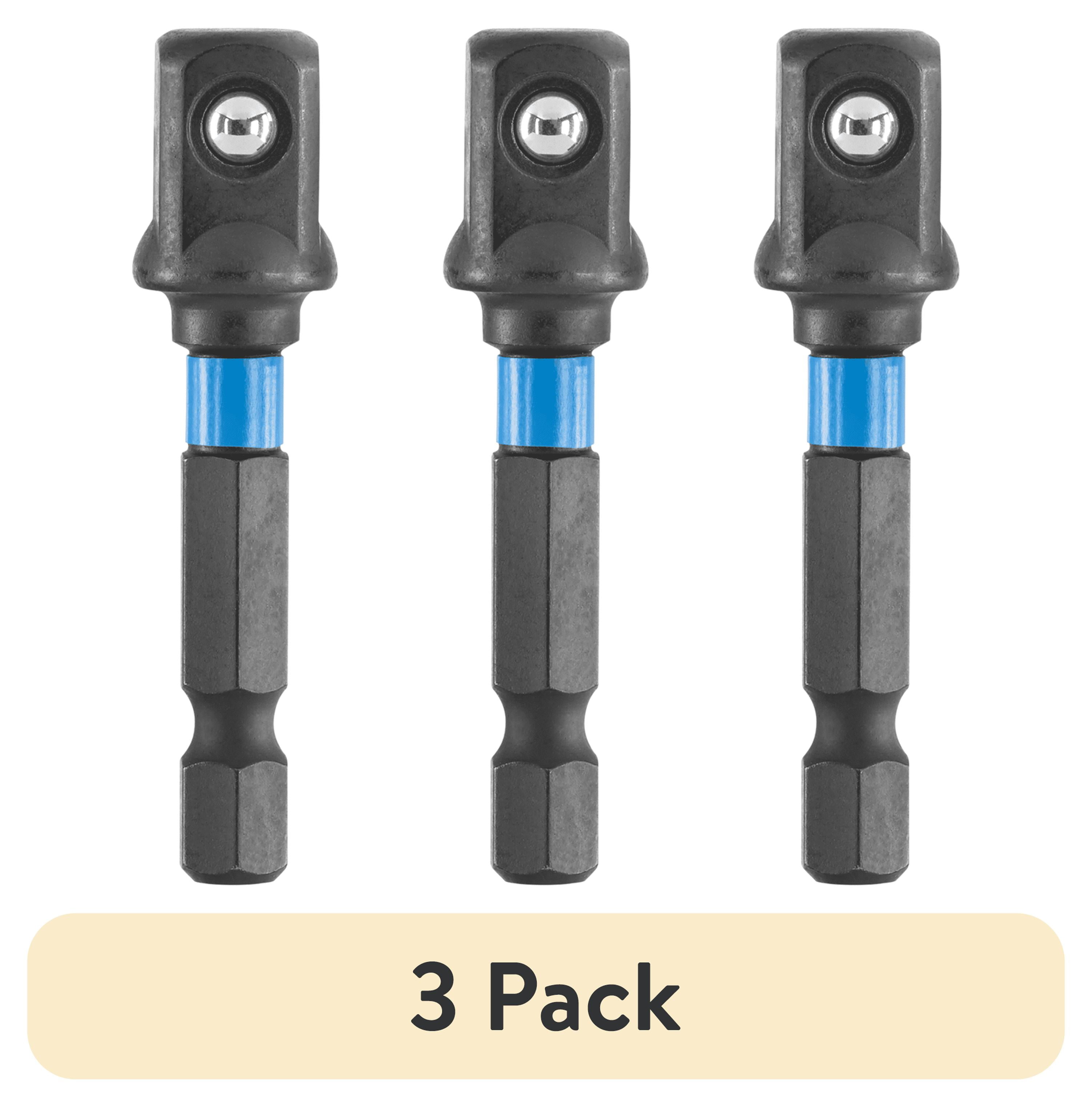 (3 pack) HART 3-Piece Socket Adapter Set, 1/4-inch, 3/8-inch, 1/2-inch ...
