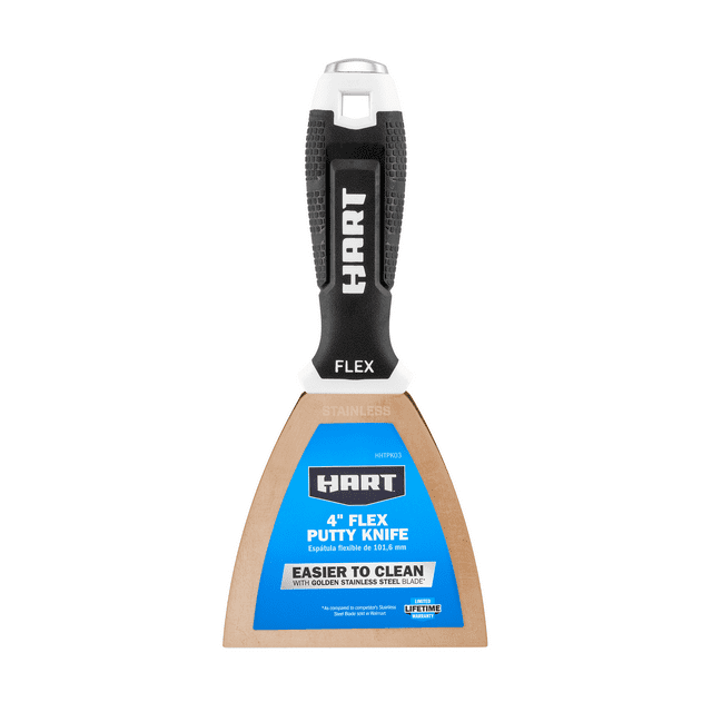 HART 4-inch Flex Putty Knife, Golden Stainless-Steel - Walmart.com