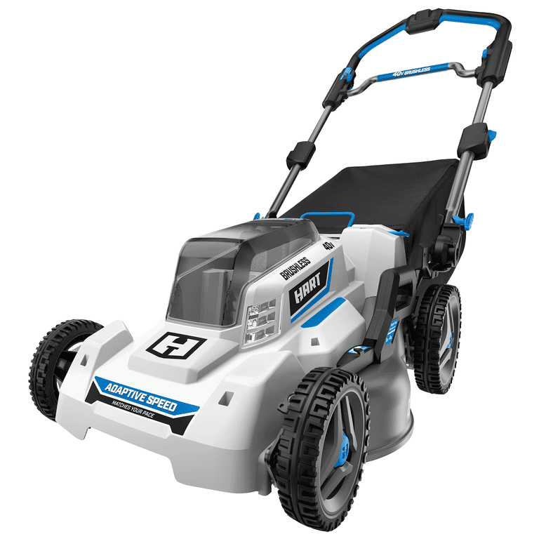 Hart lawn mower battery life store