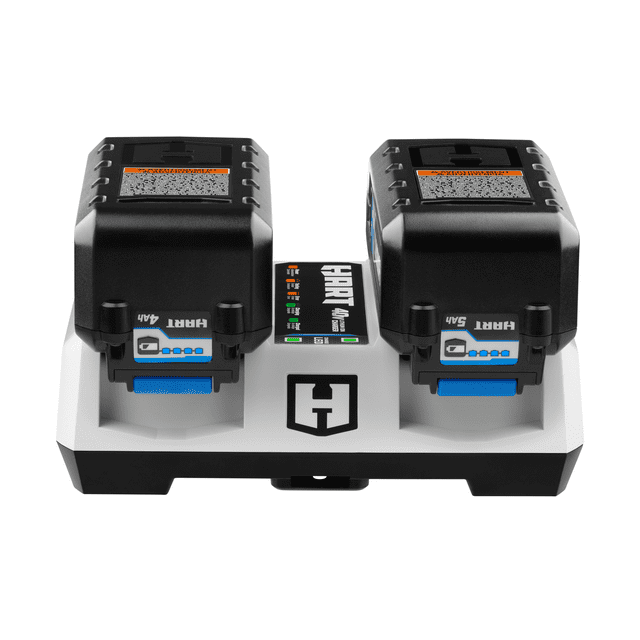 HART 40-Volt Quick Rapid Charge Station, Dual Port Fast Charger for ...