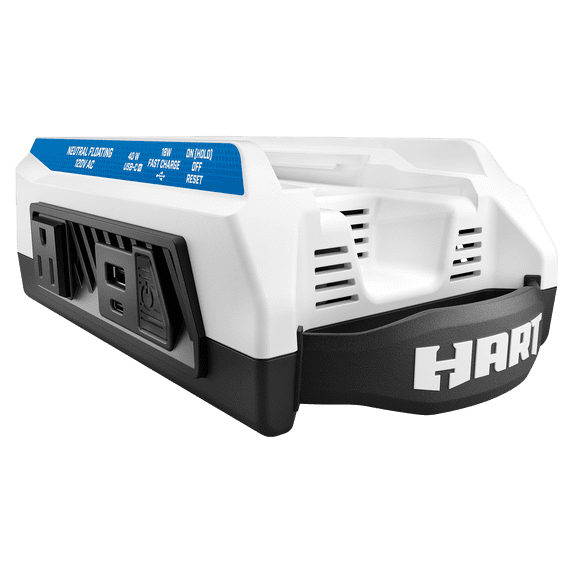 HART 40V 300W Cordless Power Source, LED Light, Carry Handle (Tool ...
