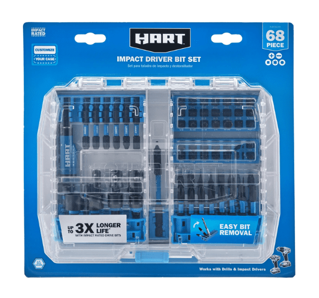 HART 68 PIECE IMPACT BIT SET - Walmart.com