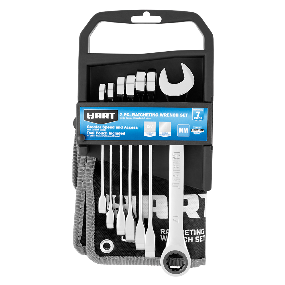 Crescent CX6RWS7 7-Piece Combination Wrench Set with Ratcheting Open ...
