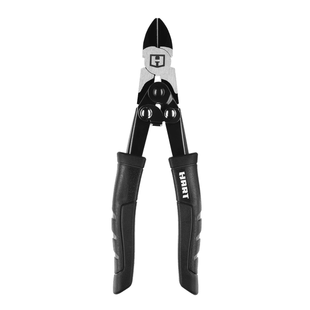 HART Compound Action Diagonal Pliers with Molded Handles, Chrome ...