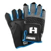 Hyper Tough Finger-Less General Work Glove, Size Large, Black, Mesh ...
