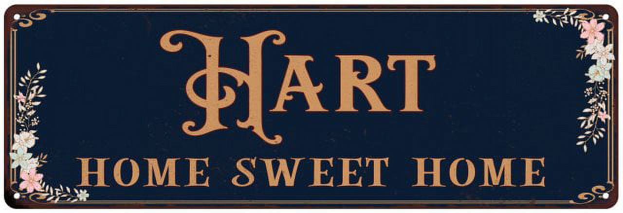 HART Home Sweet Home Victorian Look 6x18 Metal Sign 106180046044 ...