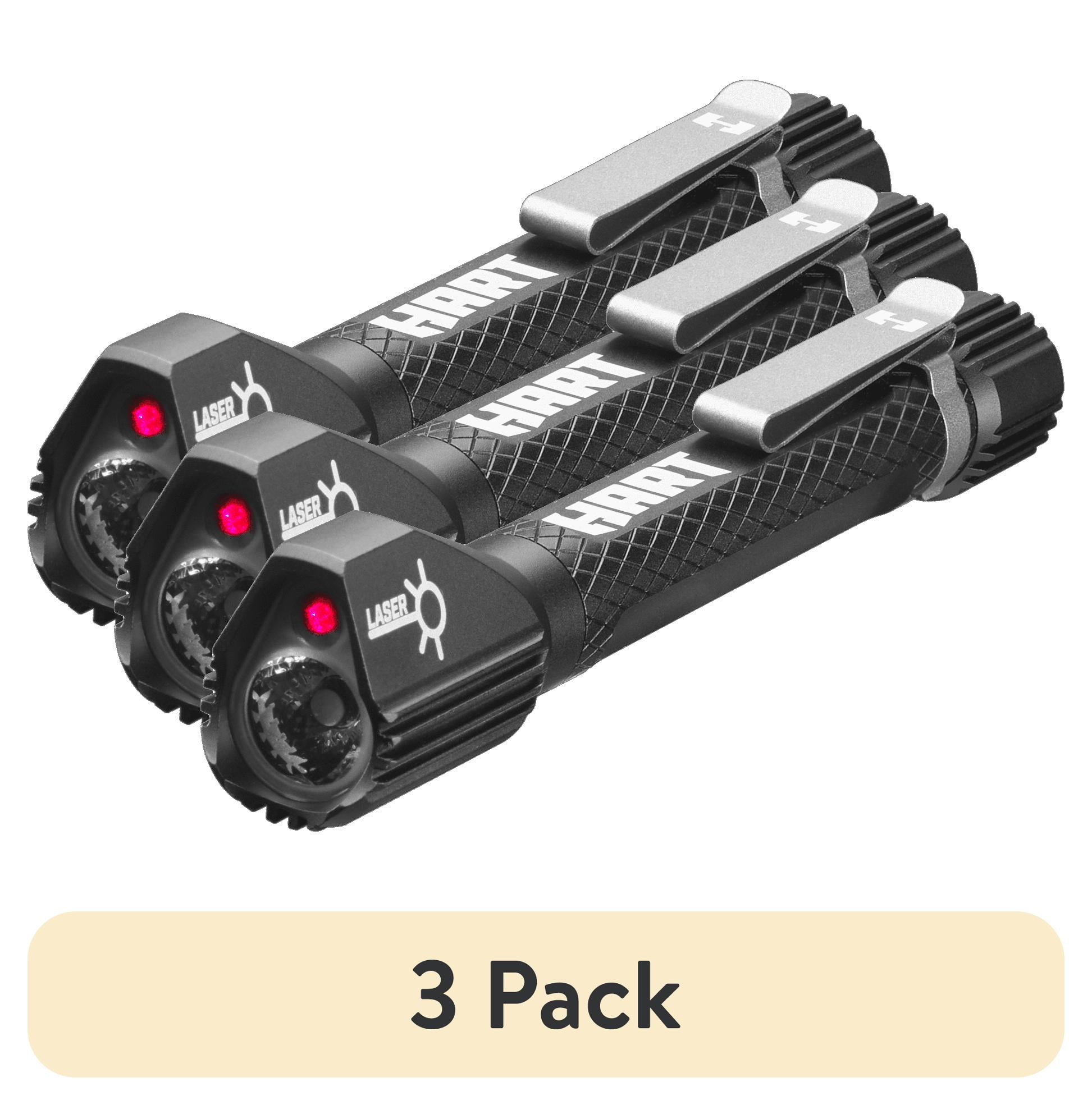 (3 pack) HART LED Pen Light, 150 Lumens, Laser Pointer - Walmart.com