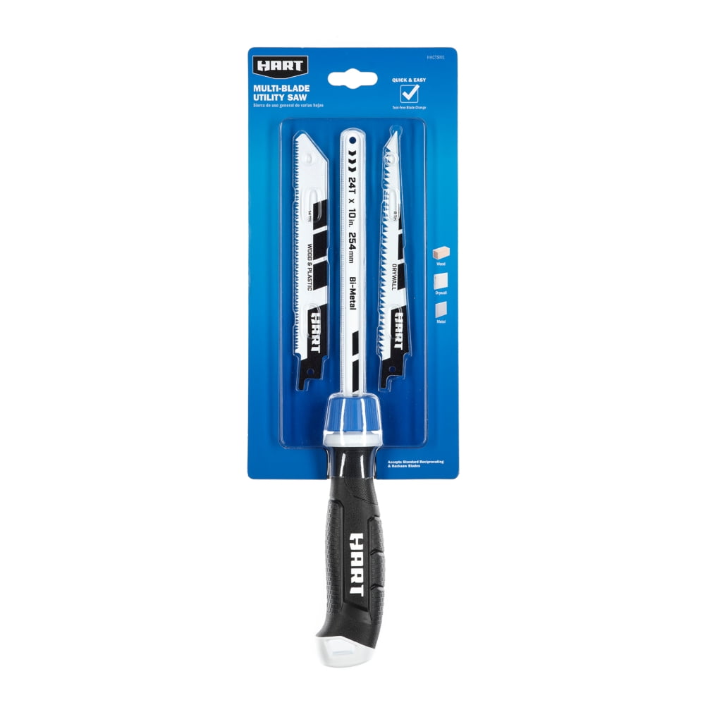HART Multi-Blade Utility Handsaw with Easy Blade Change for Powerful ...