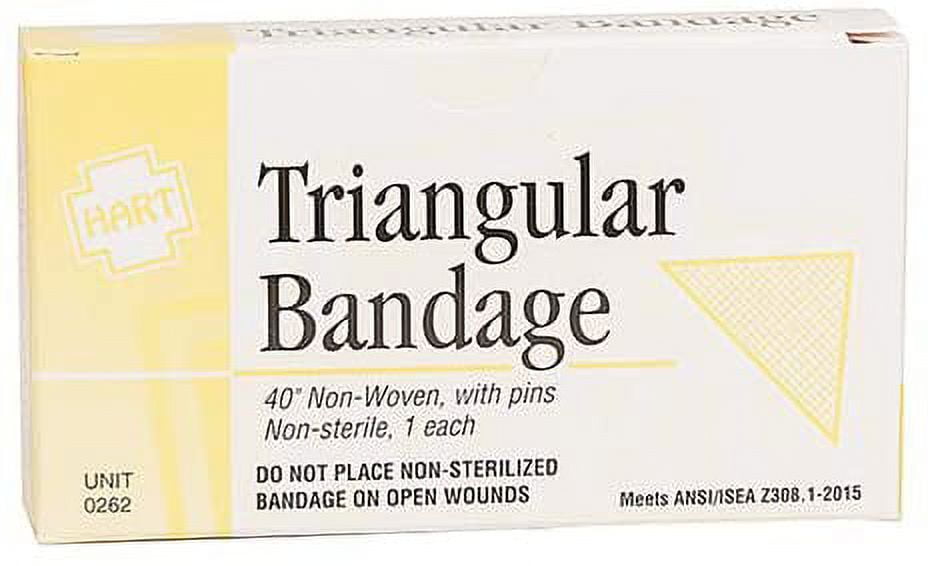 HART Non-Sterile Triangular Bandage Muslin 40"x40"x56" 1 per Bag ...