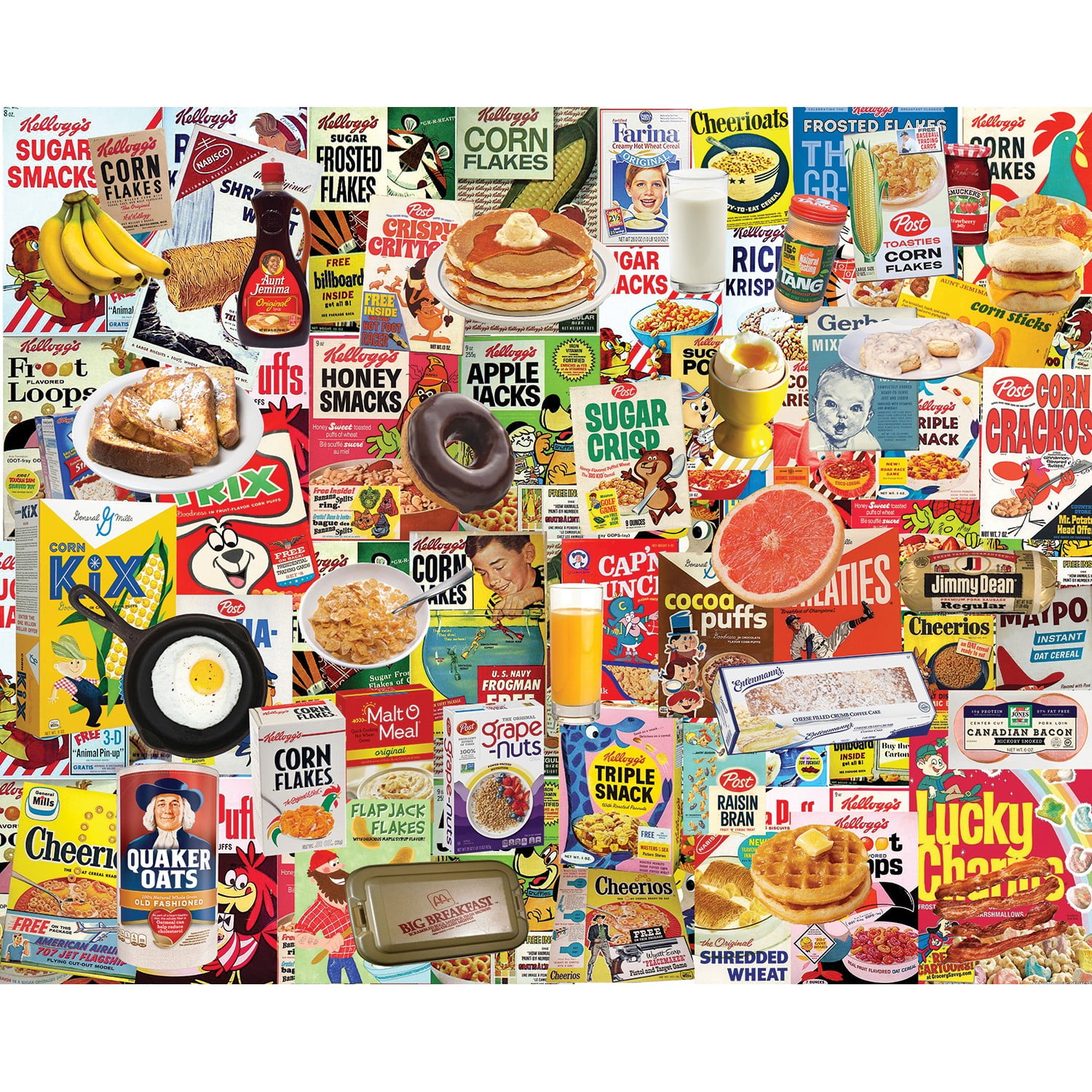 HART PUZZLES Boomer's Favorite Breakfast Jigsaw Puzzle, 1000 Pieces 24 ...