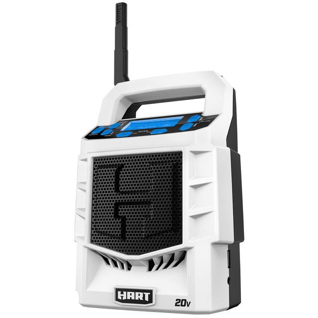 HART Portable AM/FM Radio, White/Black, HPAD01 - Walmart Business Supplies