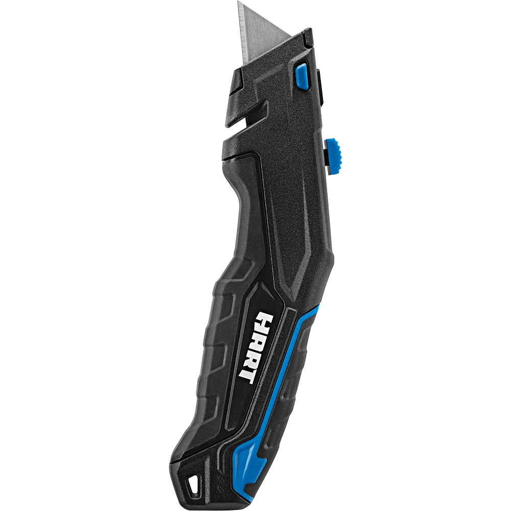 HART Pro Grip Retractable Utility Knife, 4-Blade Storage Handle ...