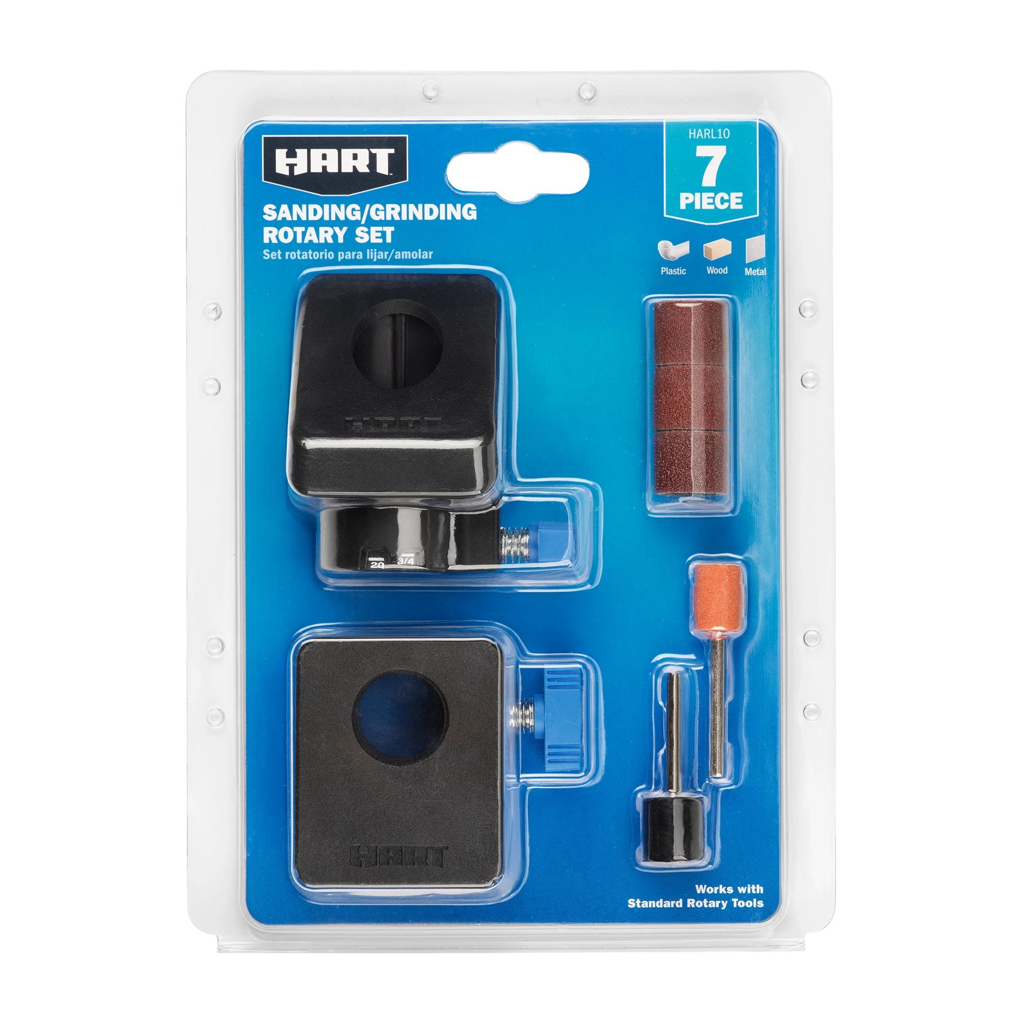 HART Sanding/Grinding Rotary Tool Accessory Kit for Wood, Plastic and ...