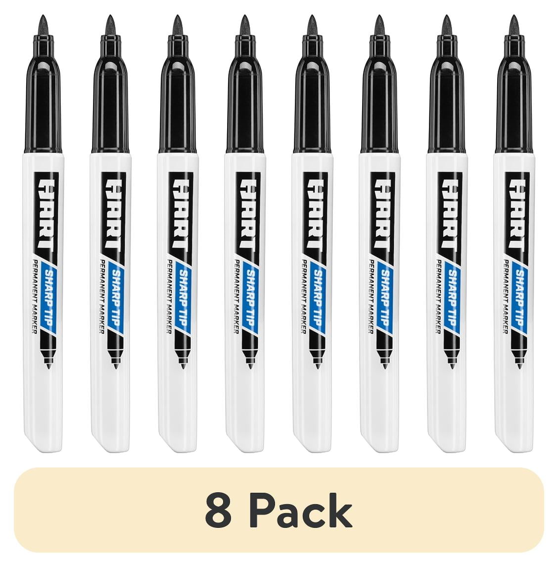 (8 pack) HART Sharp Tip Permanent Marker 1-Pack - Walmart.com