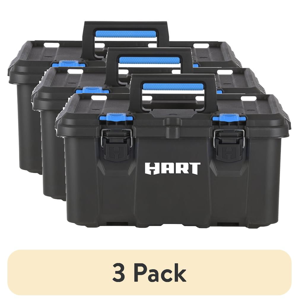 (3 pack) HART Stack System 21 Inch Tool Box, Fits Modular Storage ...