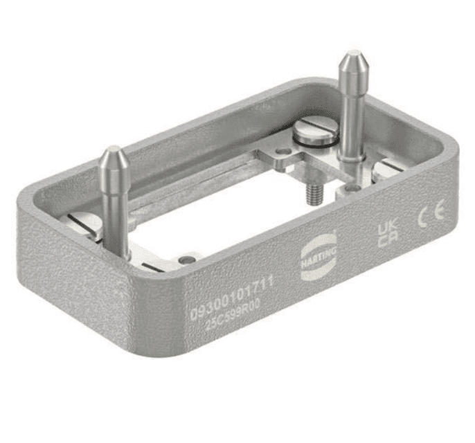 HARTING 09300101711, Heavy Duty Power Connectors Han 10B Docking Frame ...