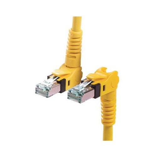 HARTING 09488484745005, RJ45 Cable Assembly, RA RJ45 M 8p8c to RA RJ45 ...